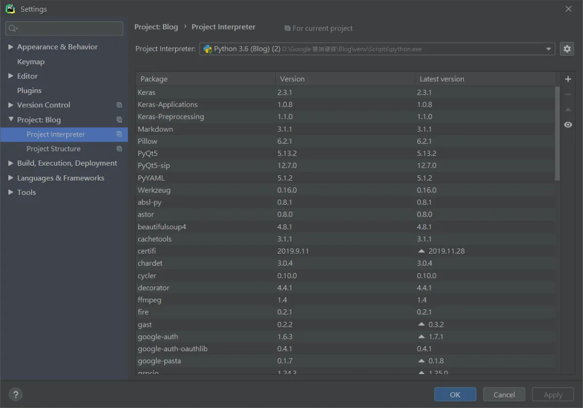 [PyCharm] Interpreter、pip、packages 等辅助功能简单介绍_pycharm python packages-CSDN博客