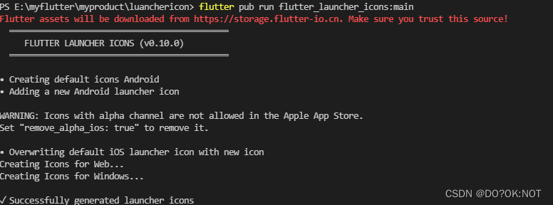 【Flutter】【package】flutter_launcher_icons: ^0.10.0 不同平台不同应用图标-CSDN博客