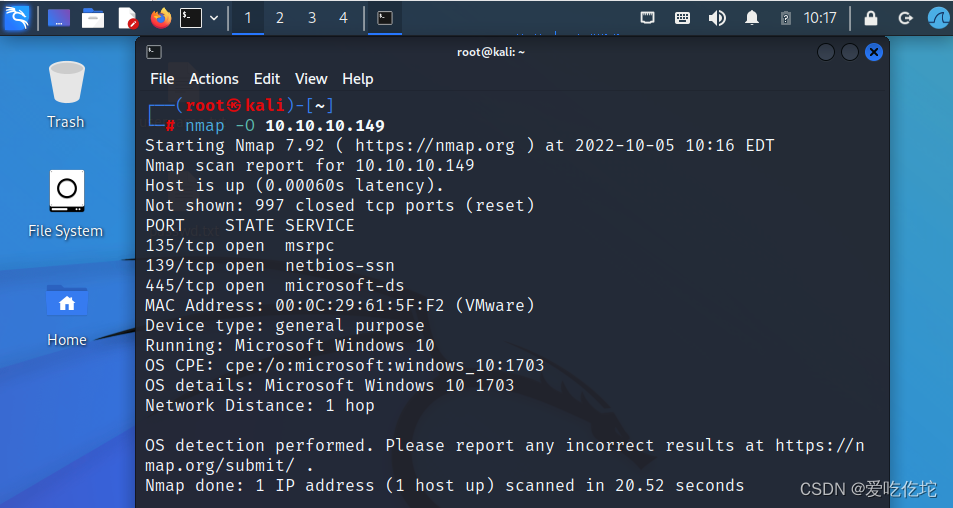 信息收集之Nmap实战扫描_namap-CSDN博客
