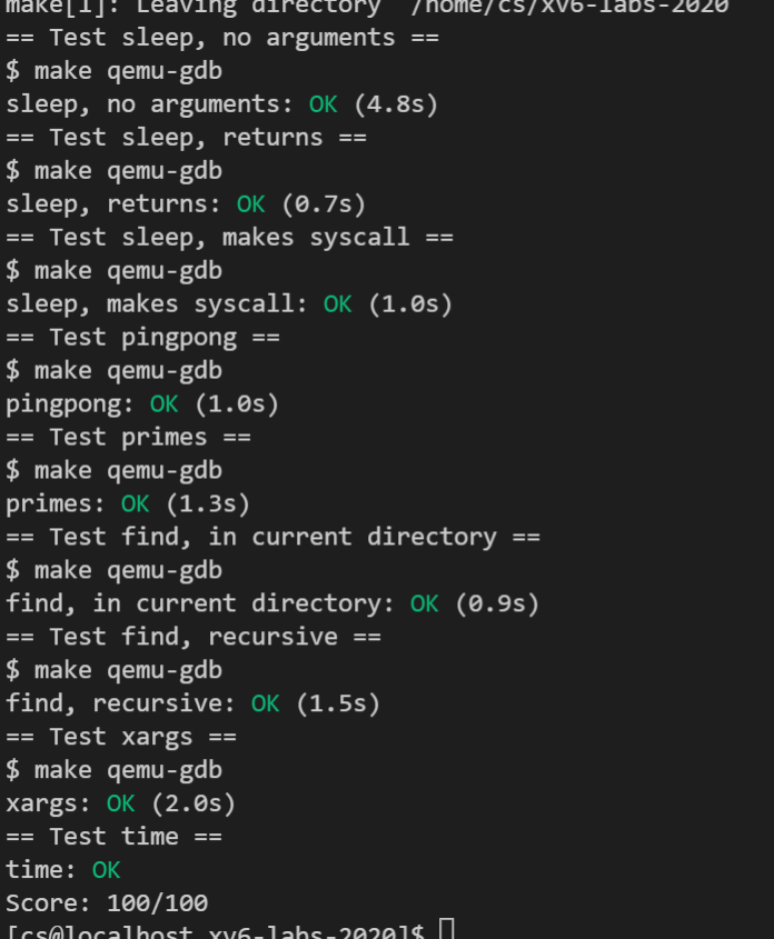 HITsz os-lab xv6-util-CSDN博客
