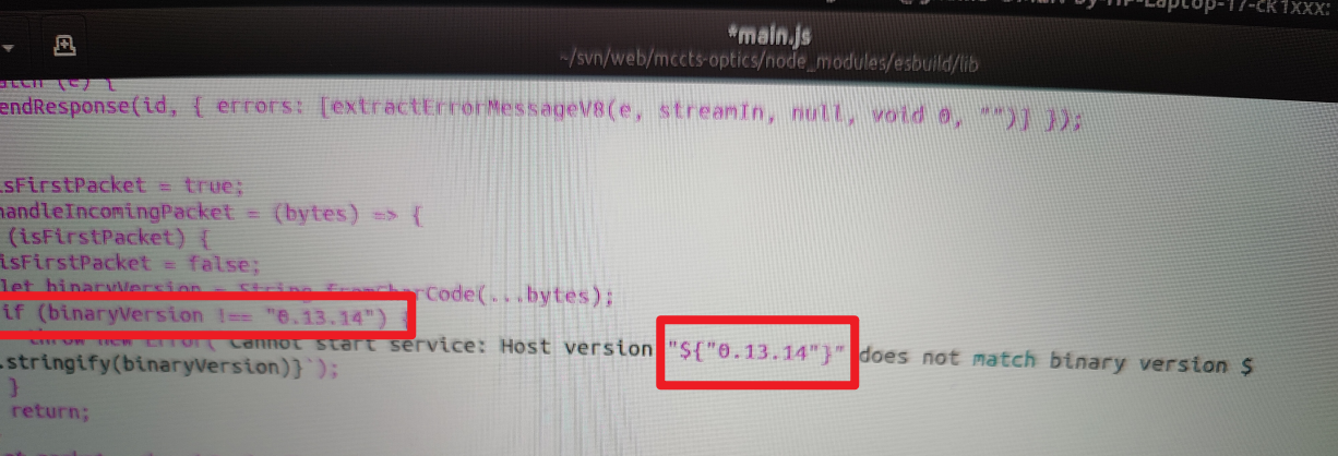vue3在Linux下无法正常启动：esbuild-linux-64、cantnot start service :host version “0.13.15“，esbuild EACCESS ...