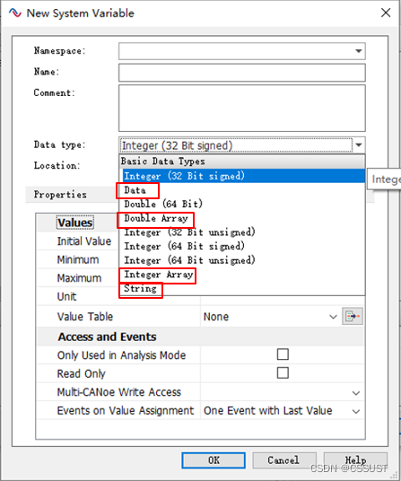 辨析CANoe系统变量中的Array、Data、String和Struct_canoe中变量-CSDN博客