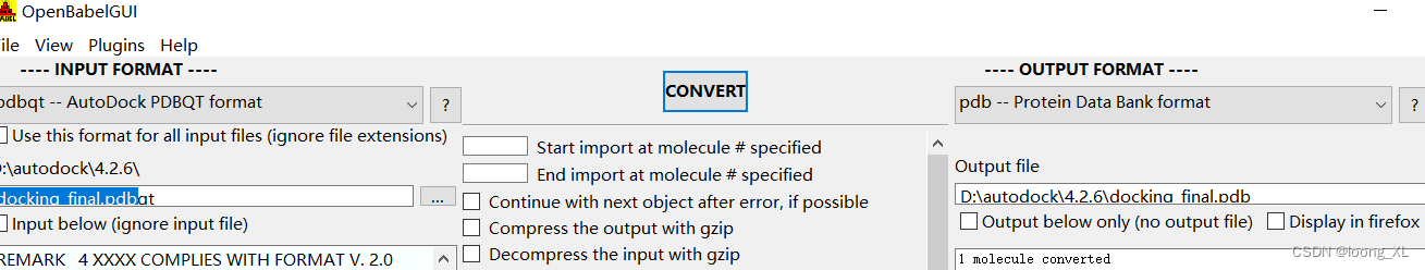autodock windows安装对接使用、vina安装；openbabel安装使用_openbabel使用教程-CSDN博客