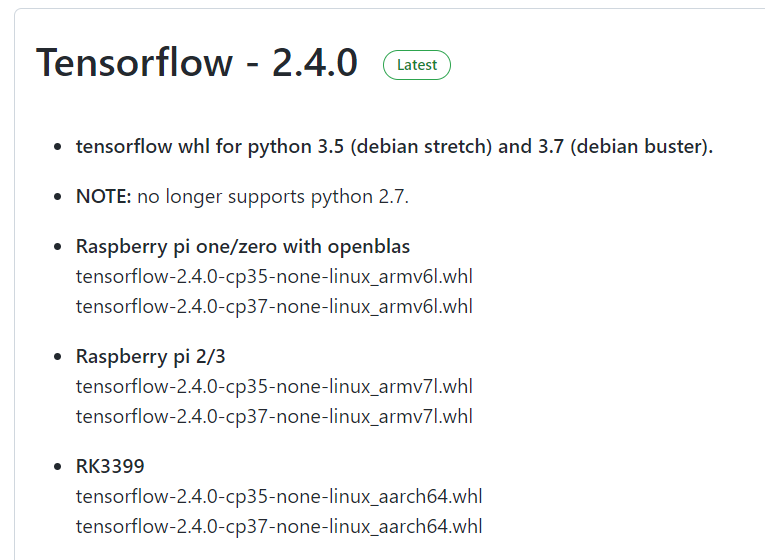 树莓派4B配置tensorflow2.4.0环境_树莓派 trensflow-CSDN博客