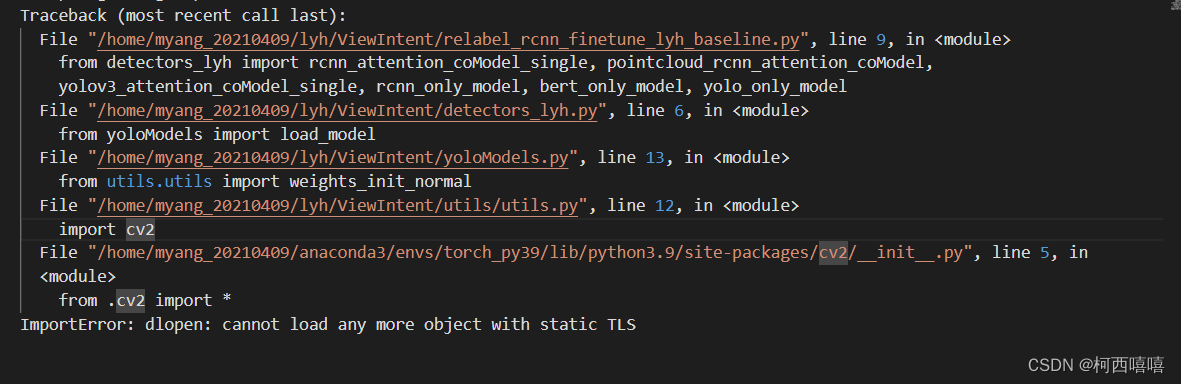 ImportError: dlopen: cannot load any more object with static TLS_cv2 importerror: dlopen: cannot ...