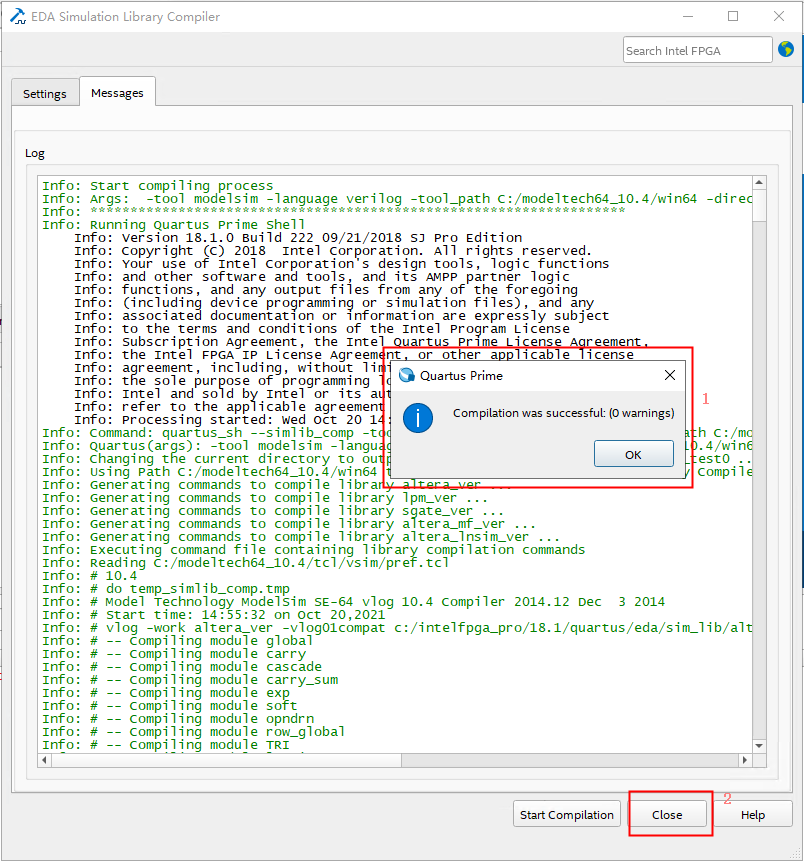 Quartus中如何生成Modelsim仿真使用的library 库？_quartus prime的modelsim编译库-CSDN博客
