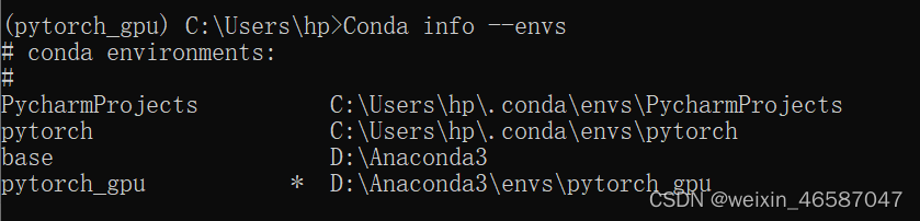 PyTorch的安装_anaconda的安装路径,envs下没有看到pytorch包-CSDN博客