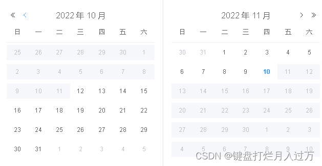 Vue Element Ui 日期选择器只能选择30天内 超过30天置灰 Element时间选择器30天 Csdn博客