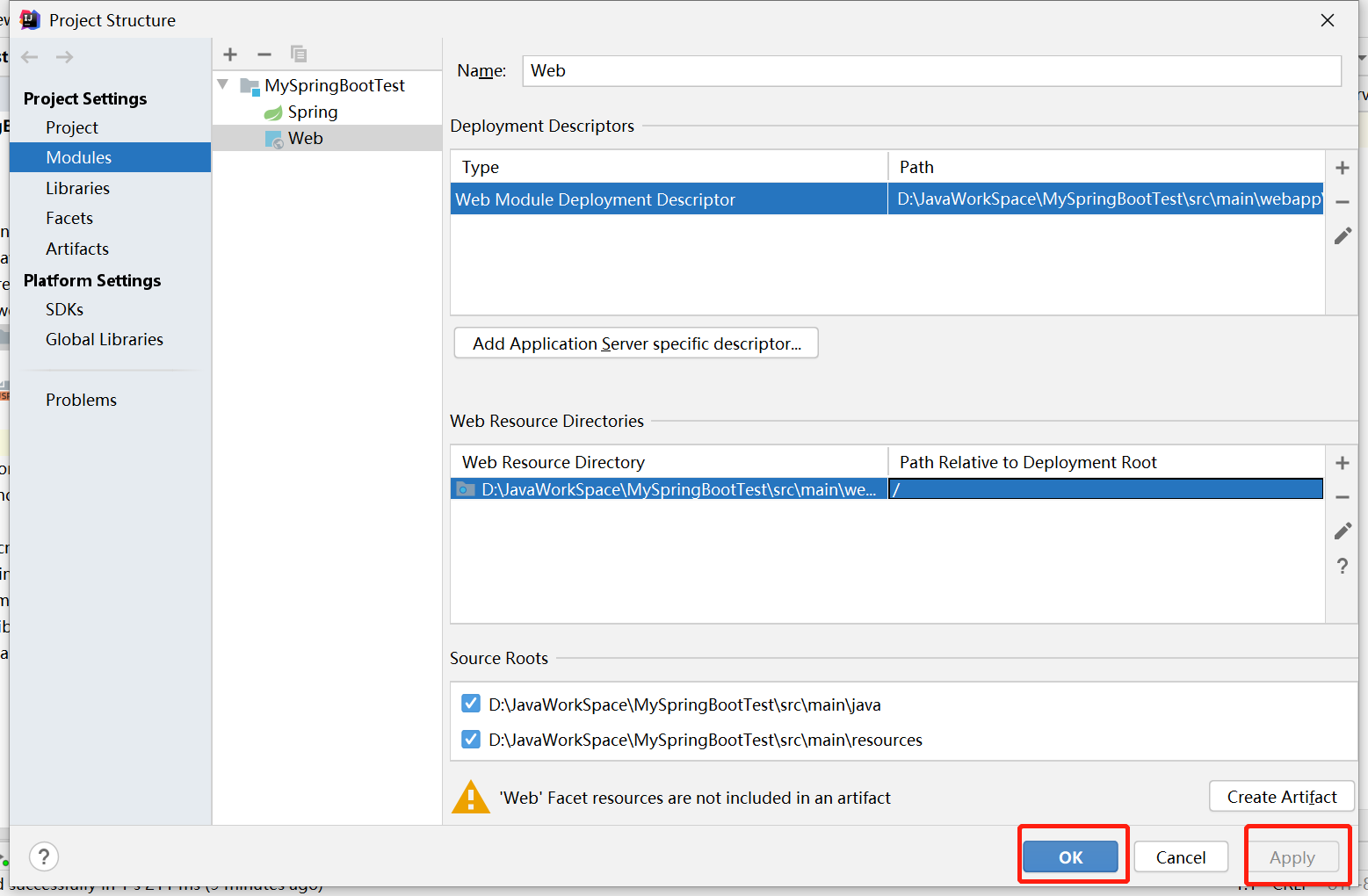 SpringBoot项目添加webapp目录,解决Path with “WEB-INF“ or “META-INF“_springboot webapp目录-CSDN博客