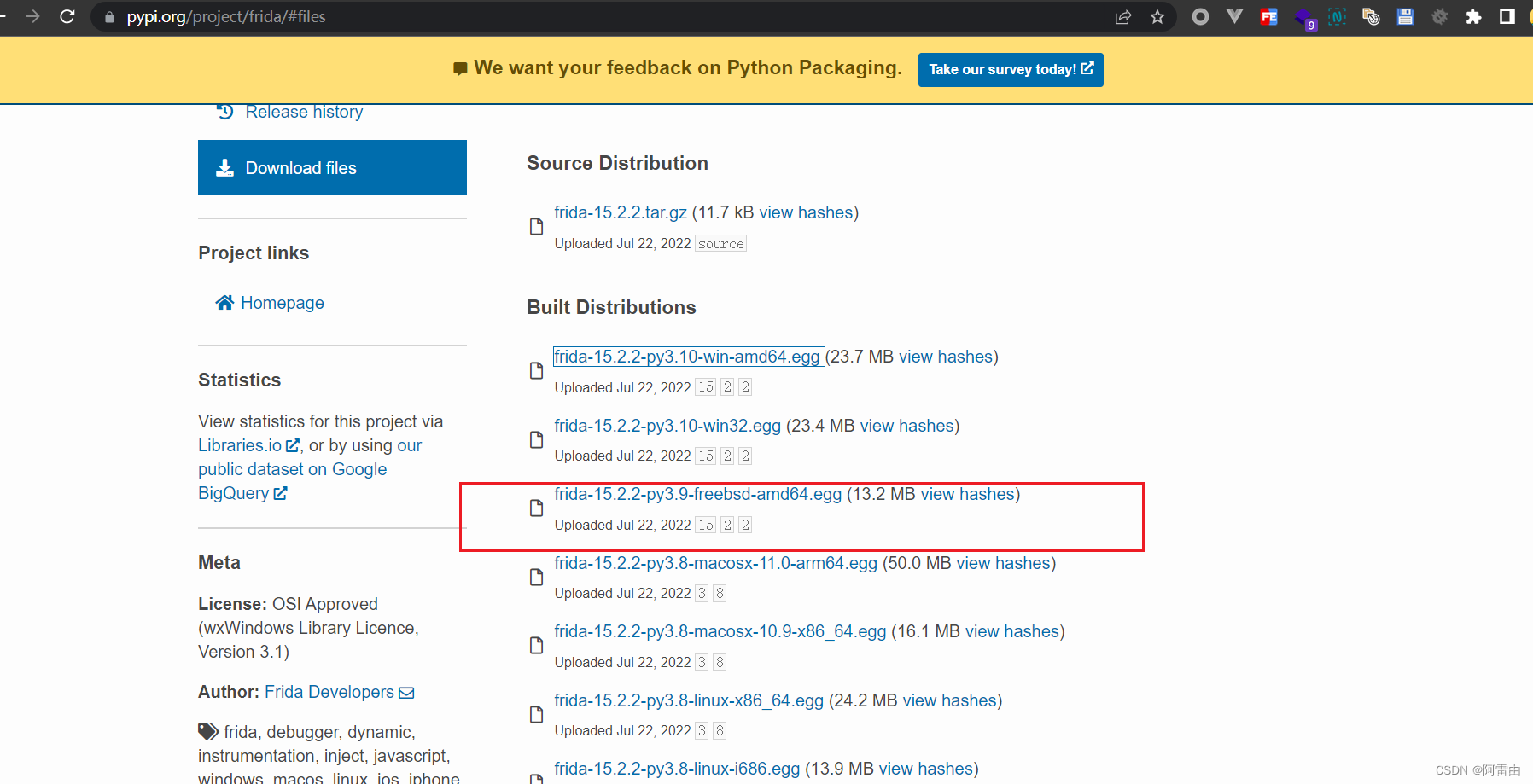 python3.9 安装frida 失败--已解决_building wheel for frida (setup.py)-CSDN博客
