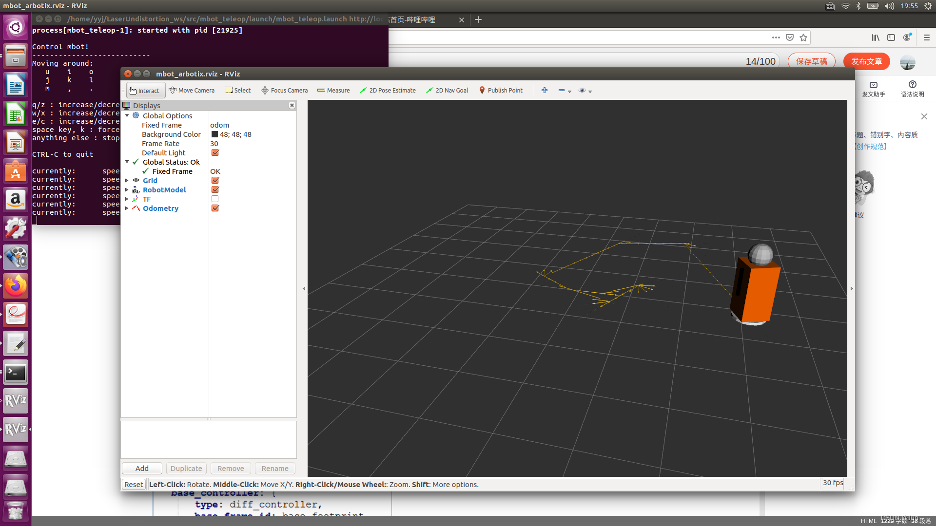 Arbotix+rviz仿真_ros arbotix+rviz仿真安装-CSDN博客