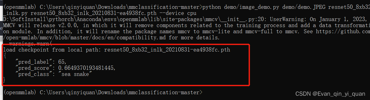Pytorch实战6—win10使用CPU在mmclassification训练_训练cpu-CSDN博客
