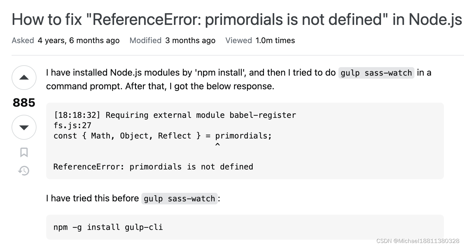 Referenceerror Primordials Is Not Defined 报错和解决referenceerror Primordials Is Not Defined Csdn博客 8004