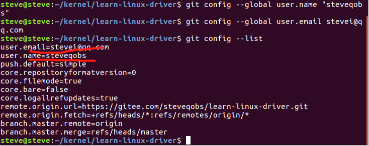 在ubuntu完成一套git操作，克隆gitee项目到本地，提交修改，推送git push。_ubuntu克隆github仓库到本地-CSDN博客