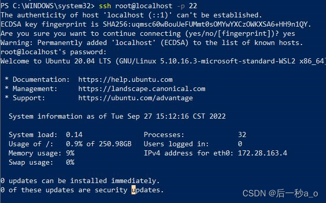 ssh本机连接connect to host localhost port 2222: Connection refused_ssh ...