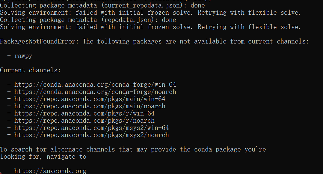 安装rawpy_conda rawpy-CSDN博客