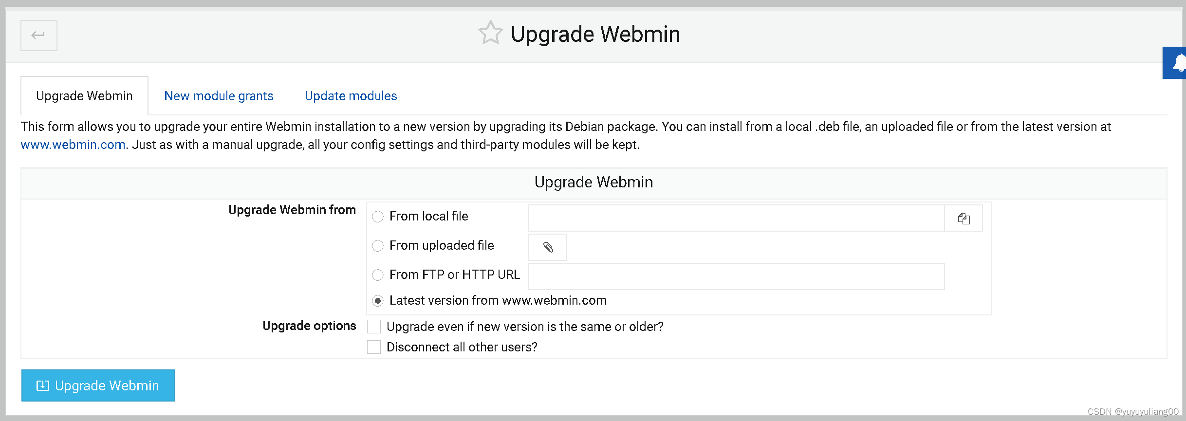 Webmin--Webmin Configuration模块-CSDN博客