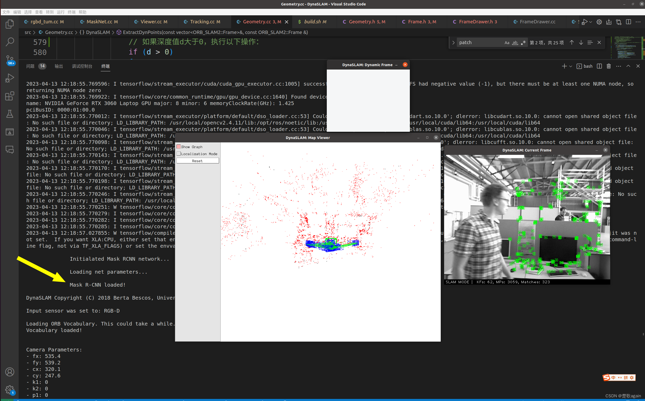 （双系统GPU版）DynaSLAM超详细安装配置运行ubantu20.0.4+opencv2.4.11+tensorflow-gpu1.14.0-CSDN博客
