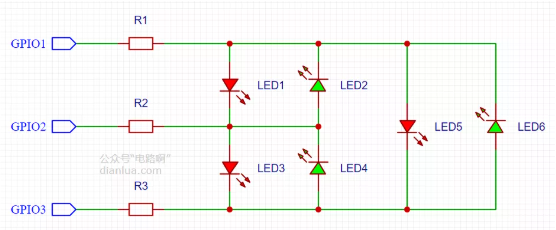 巧用GPIO口控制多个LED_gpio控制led电路-CSDN博客