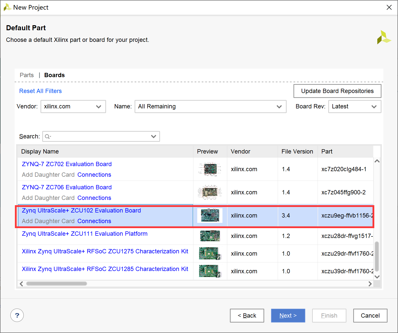 vivado创建项目时找不到boards(ZCU102)的两种解决方案_vivado 缺失board-CSDN博客