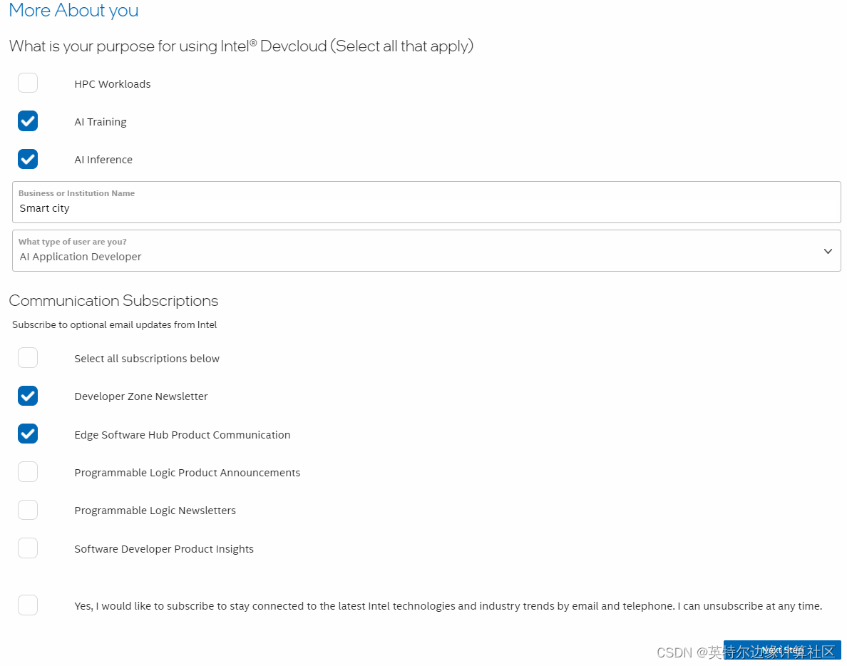 Developer Cloud注册和登录_intel devcloud教程-CSDN博客