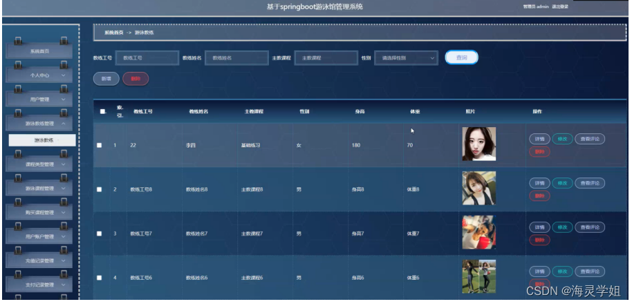 计算机毕业设计springboot游泳馆管理系统25k9f9【附源码数据库部署lw】基于springboot的游泳管理系统 Csdn博客
