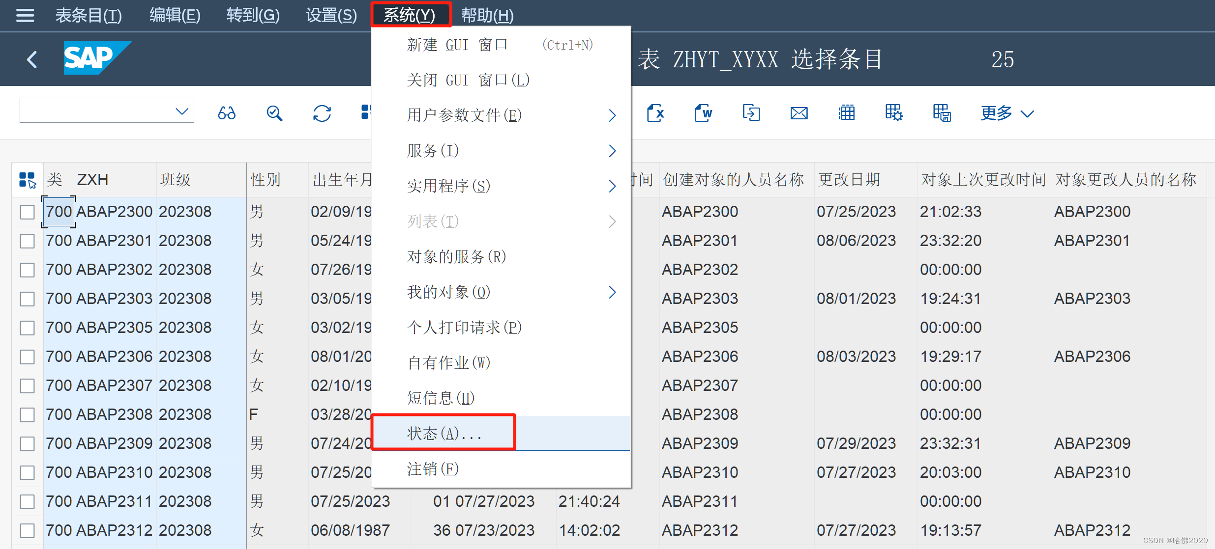 ABAP-DEBUG：DEBUG方式调整SE16修改表数据_abap中debug过程中怎么改数-CSDN博客