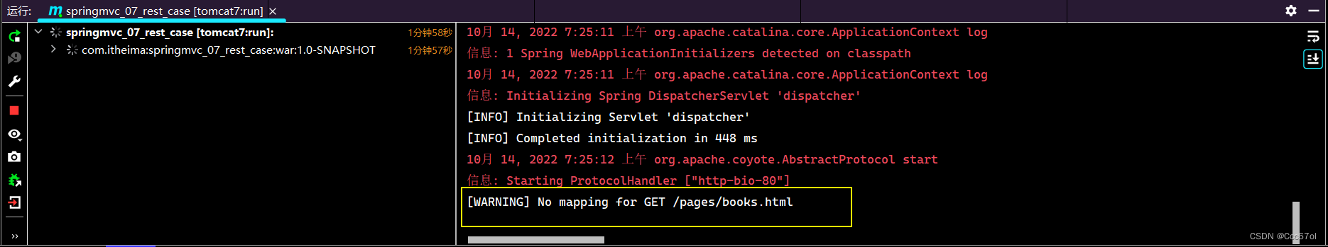 [No mapping for xxx]SpringMvc加载静态页面_[warning] no mapping for delete /books-CSDN博客