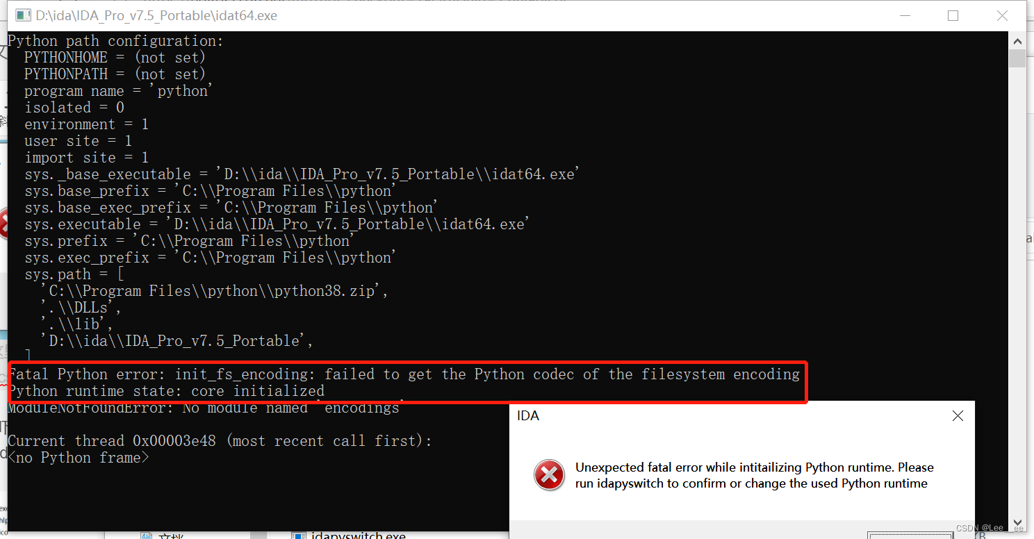 打开IDA报错Unexcepted fatal error_ida unexpected fatal error-CSDN博客