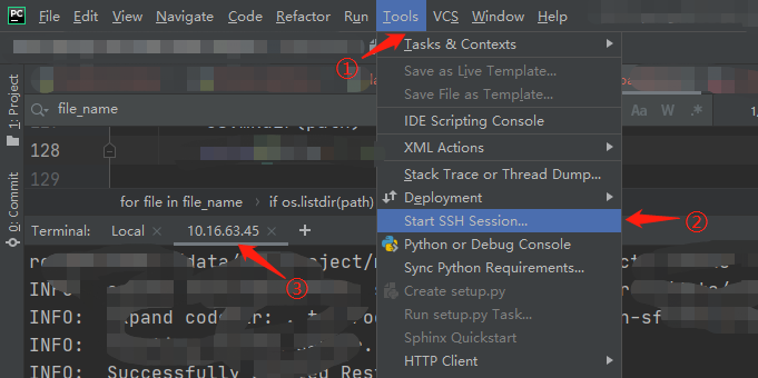 Pycharm专业版ssh远程连接服务器，文件自动上传（本地浏览器访问云服务器端口）_pycharm ssh运行前自动将代码上传-CSDN博客