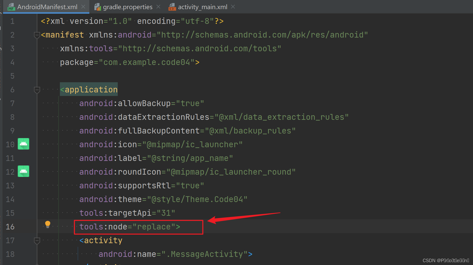 Android Studio Manifest冲突和库冲突解决方法_aab提示menist冲突-CSDN博客