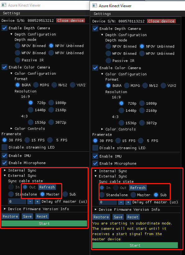Azure Kinect 使用记录 (二)_azure kinect v2 设备同步-CSDN博客