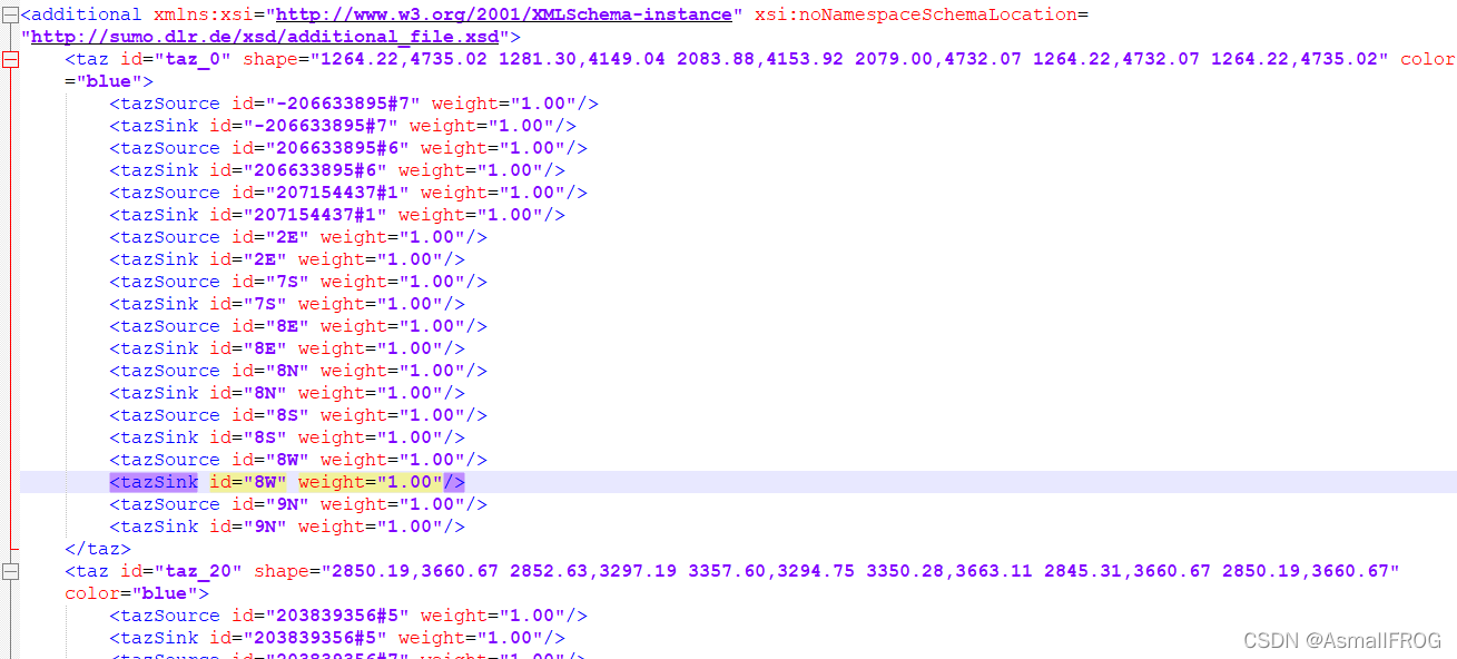 SUMO 交通小区 OD流量建模 OD转换交通流_sumo taz-CSDN博客