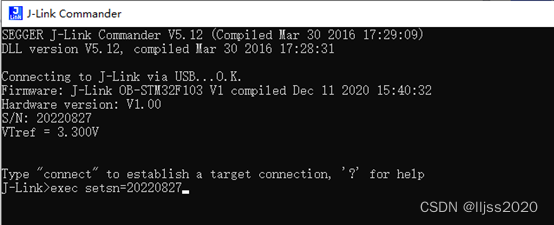 J-Link-OB-STM32F103设置SN_jlink修改sn-CSDN博客