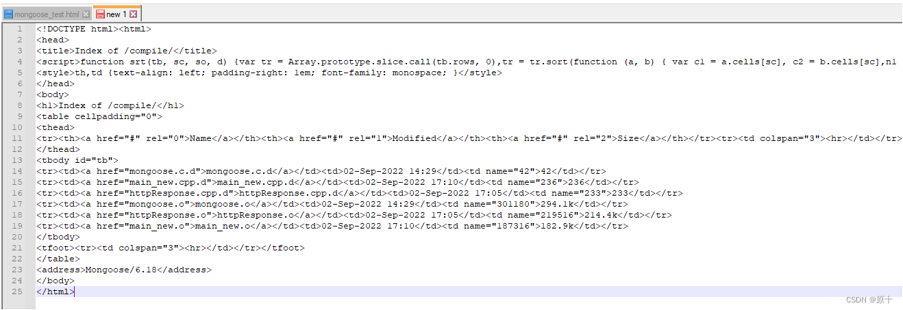 http 协议目录操作--mongoose_c++ mongoose 服务器下载文件-CSDN博客