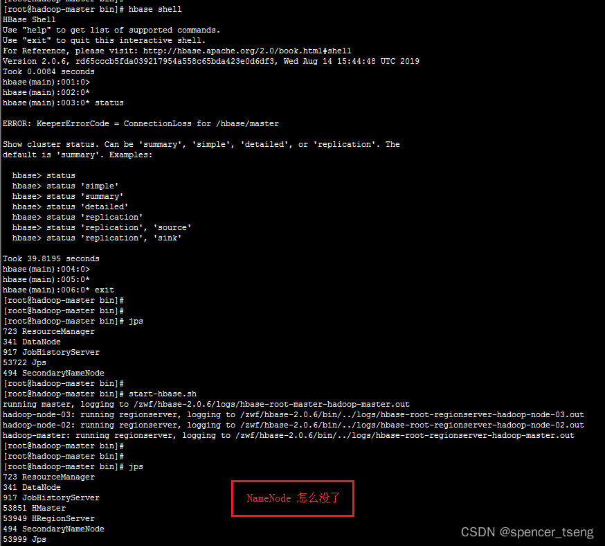 Error Keepererrorcode Connectionloss For Hbase Master Error Keepererrorcode Csdn博客