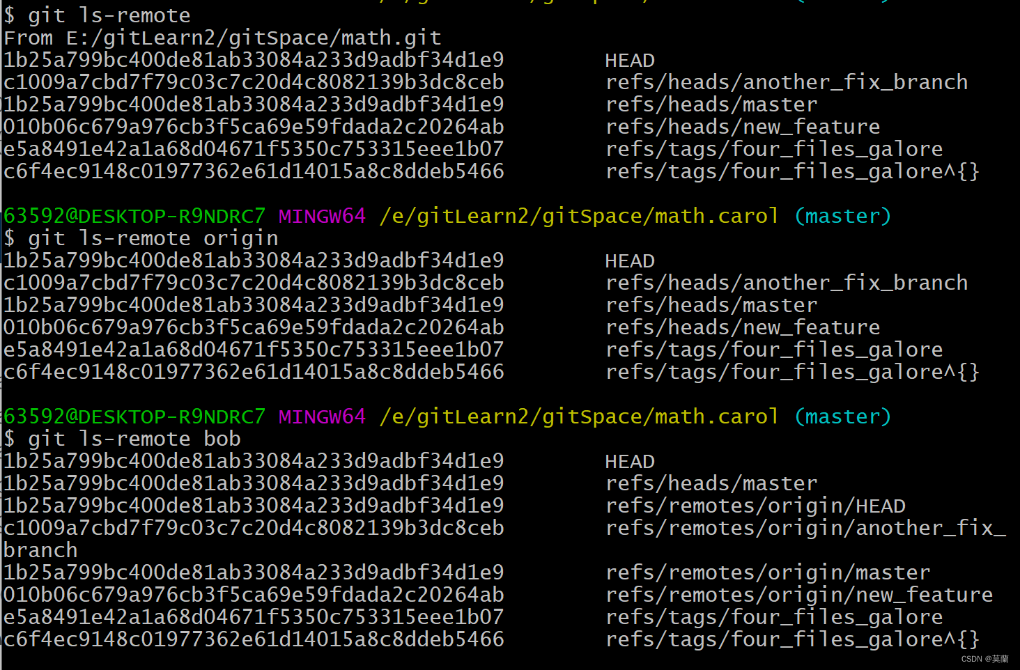 Git从入门到熟练第十一讲 Git Remotegit Ls Remote Csdn博客