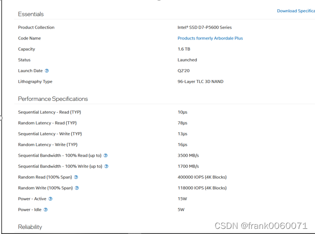 intel NVME SSD 性能 P5600 P5510 P5520_intel p5520 ssd功耗-CSDN博客