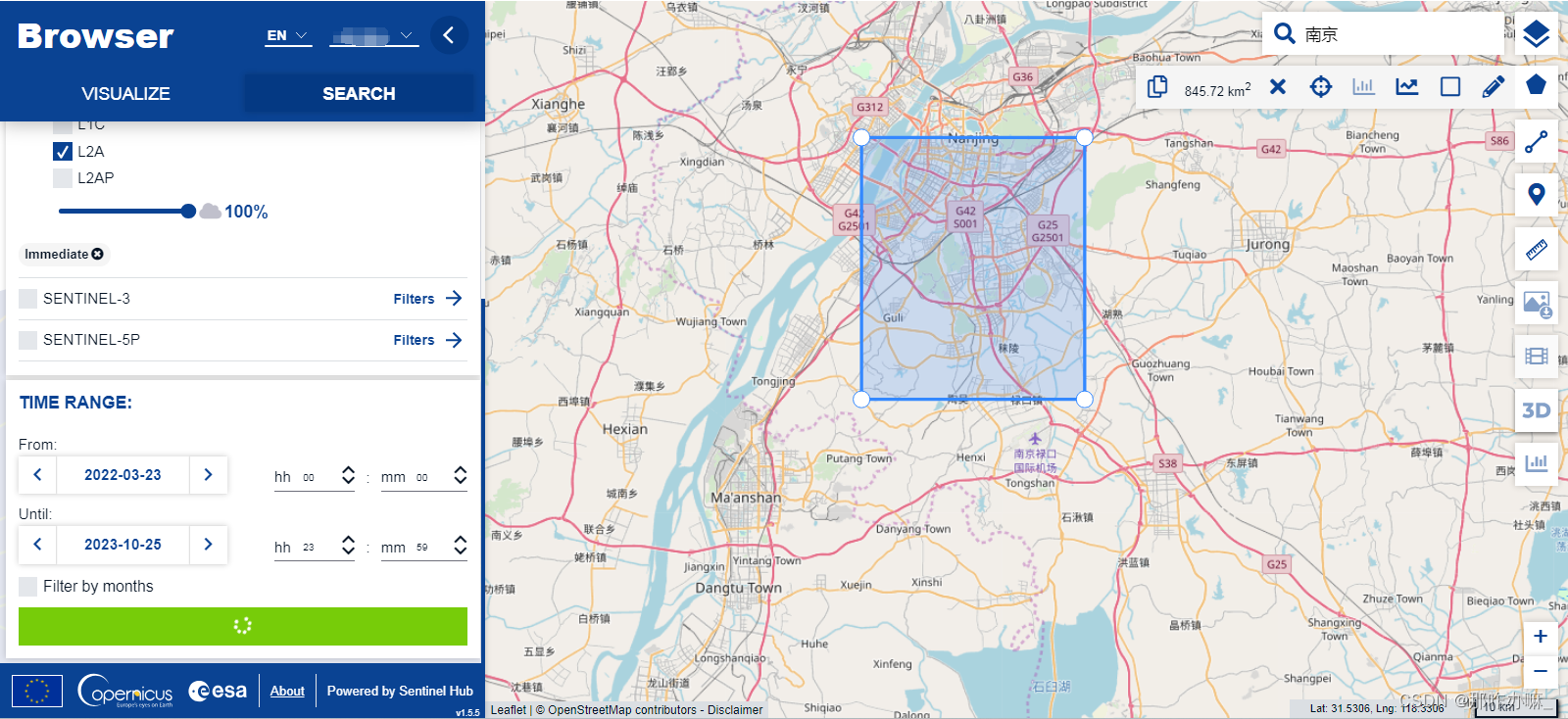 Sentinel-2影像下载及处理流程_sentinel2分辨率-CSDN博客