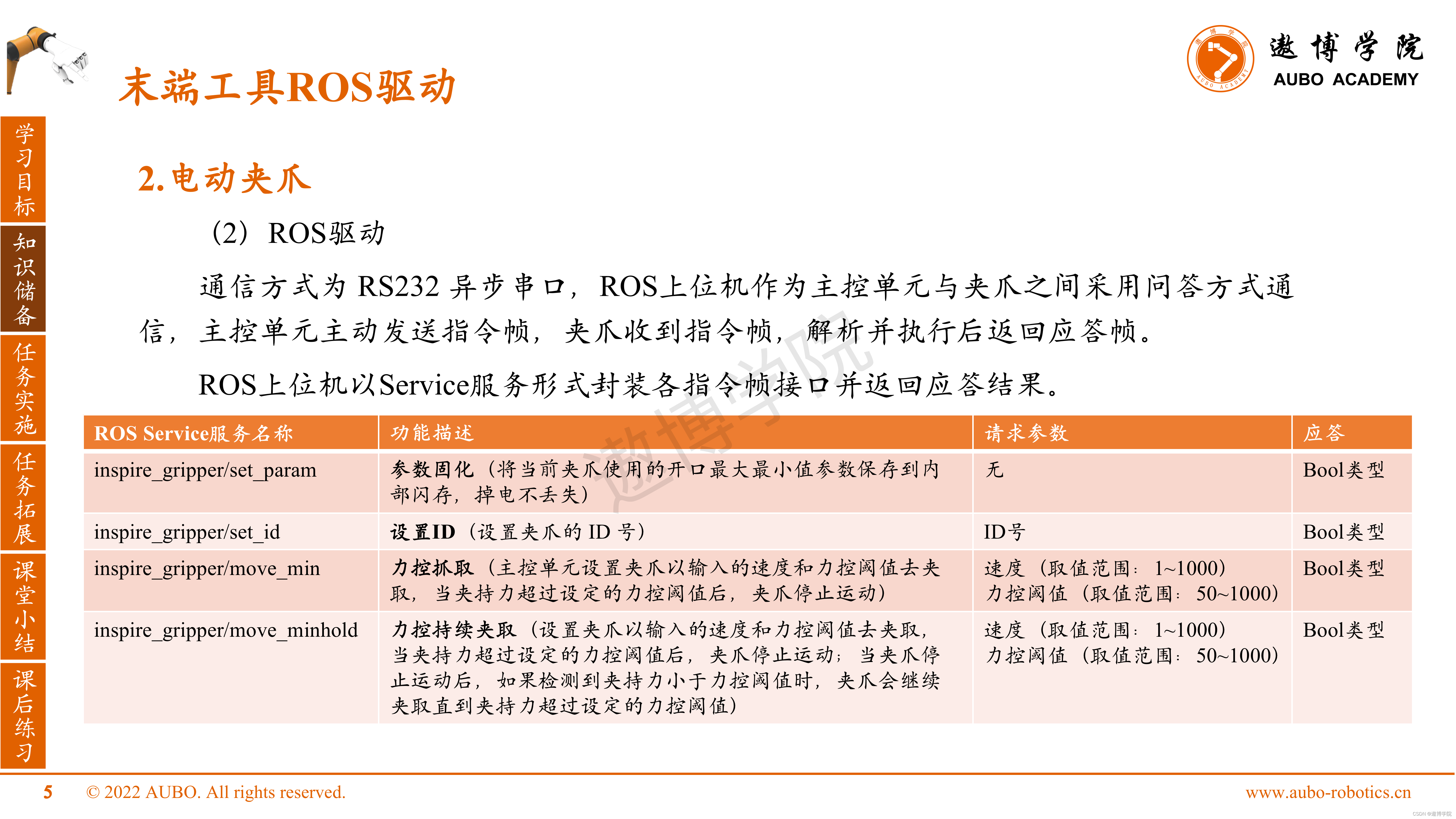 遨博协作机器人ROS开发 - 末端工具ROS驱动_ros末端执行器-CSDN博客