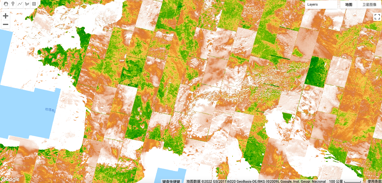 Google Earth Engine（GEE）——landsat （4/5/7/8）annual年度NDVI数据_gee上的landsat8有多少-CSDN博客