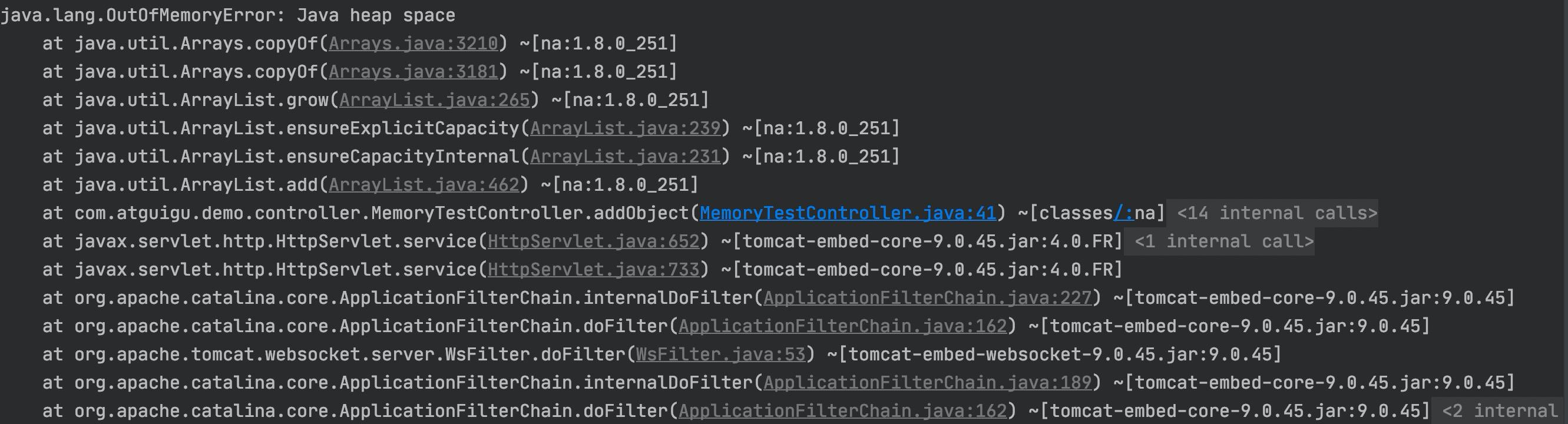 第27章：OOM常见各种场景及解决方案_oom举例-CSDN博客
