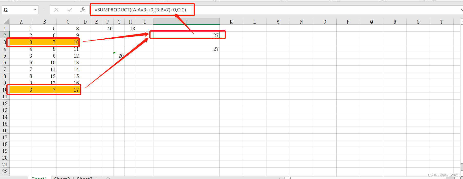 lookup与VLOOKUP对比使用；sumifs与sumproduct对比使用（Excel 100例）_sumproduct与vstack-CSDN博客