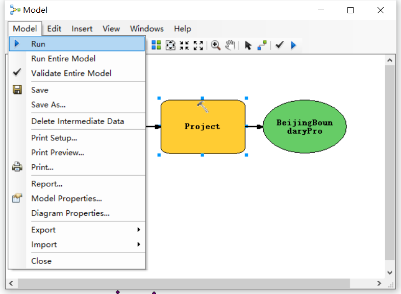 ArcGIS中ArcMap模型构建器ModelBuilder的模型建立与运行操作方法_arcgis怎么跑模型-CSDN博客