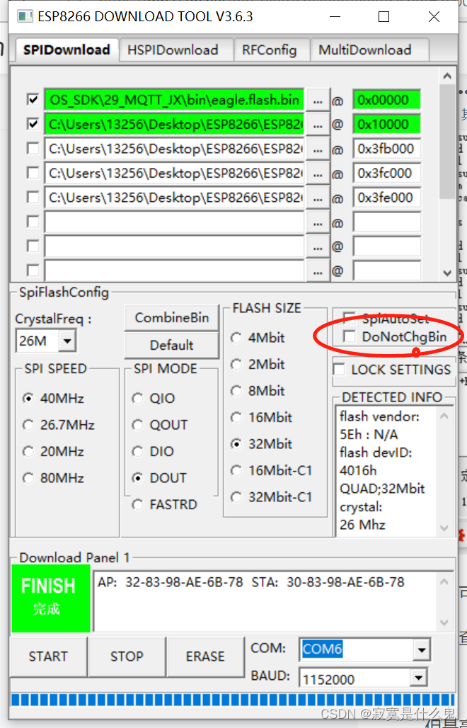 ESP8266运行复位并且闪烁蓝光（ets Jan 8 2013,rst cause:2, boot mode:(3,6）_rst cause ...