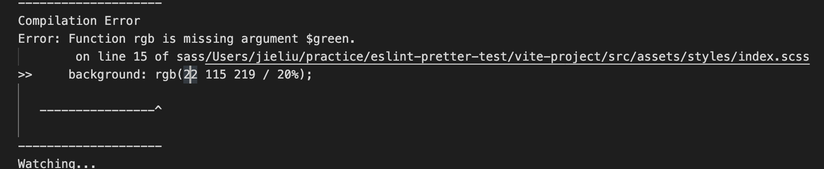 sass编译成css时候Compilation ErrorError: Function rgb is missing argument $green-CSDN博客