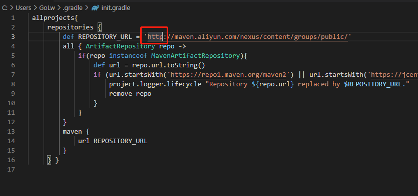 Spring源码阅读环境&&Grandle错误异常：Using insecure protocols with repositories, without explicit opt-in ...