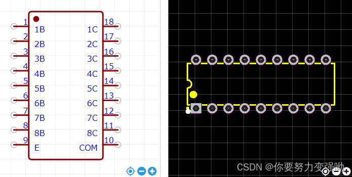 达林顿晶体管阵列ULN2803AN的简单使用_uln2803a引脚图及功能电压-CSDN博客