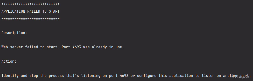 IDEA启动服务提示端口被占用，Web server failed to start.Port was already in use._web ...