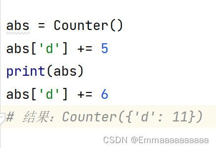 Python中关于字典和Counter()的两点区别_python counter与字典配合分类汇总-CSDN博客